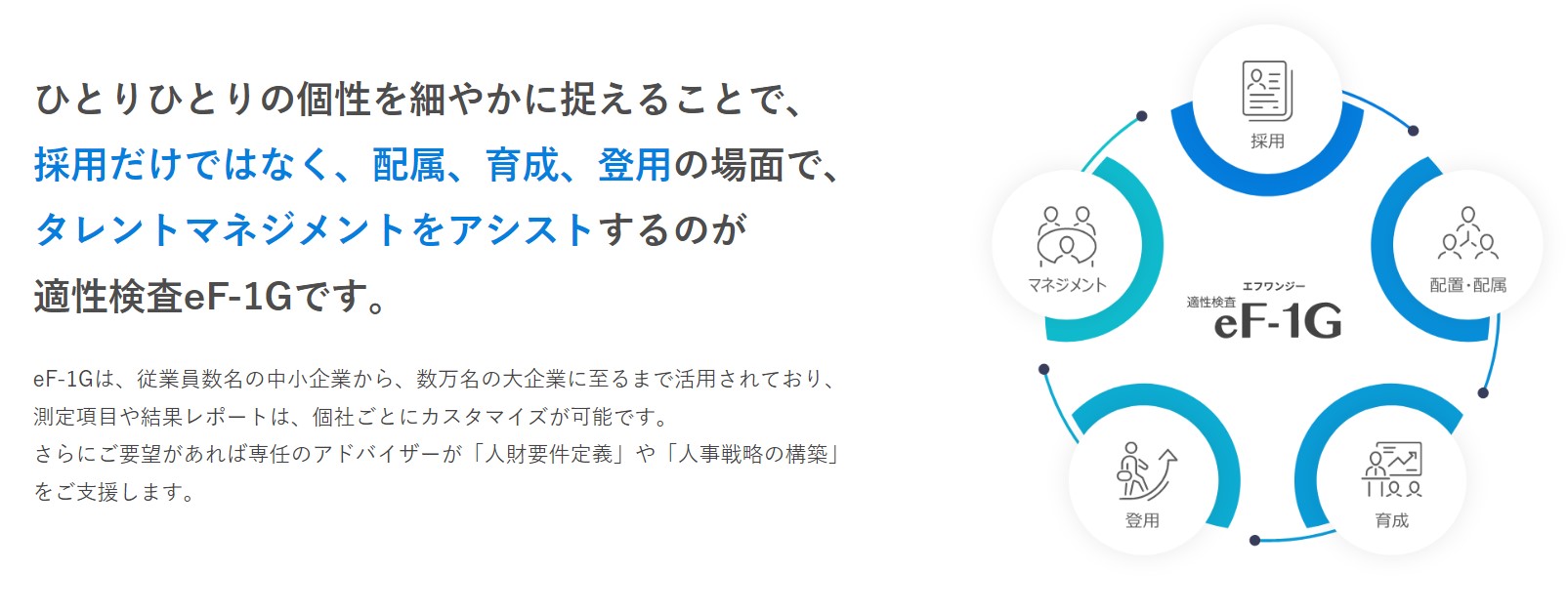 適性検査eF-1G(エフワンジー）｜株式会社イー・ファルコン｜適性検査・スキル測定のサービス詳細 | 『日本の人事部』